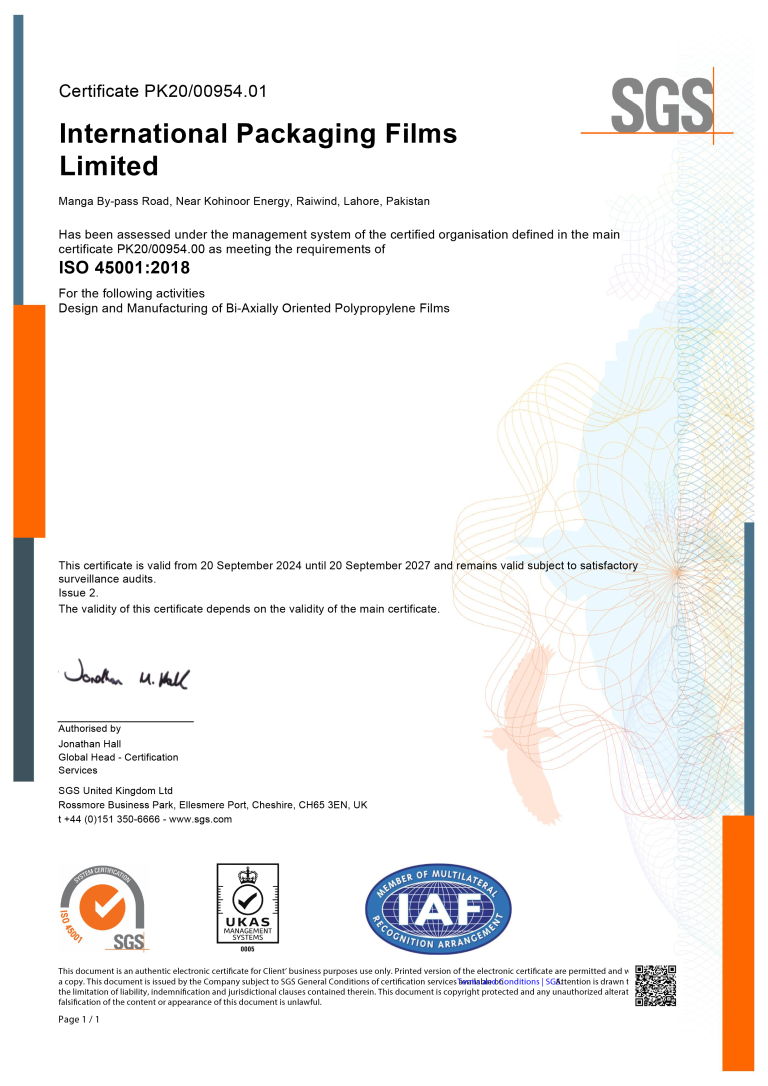 Certifications – IPAK